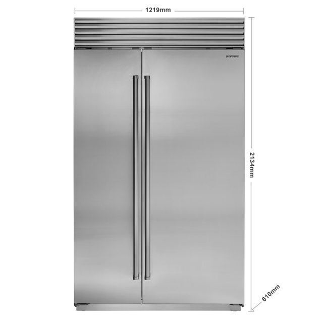 122 cm Classic Side-by-Side Refrigerator/Freezer - Sub-Zero Wolf ...