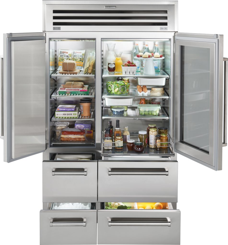 122 cm PRO Refrigerator/Freezer with Glass Door - Sub-Zero Wolf ...