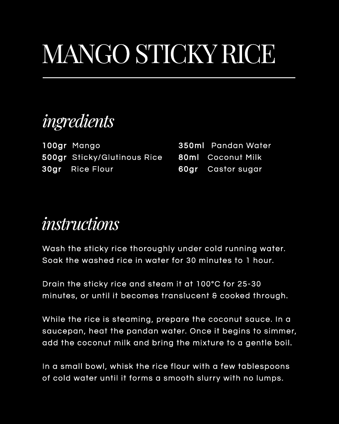 Celebrating The Southeast Asia Festive Seasons with Mango Sticky Rice ...